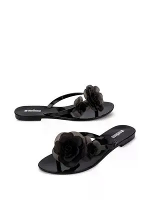 Melissa Harmonic Springtime Flip-flops - Black