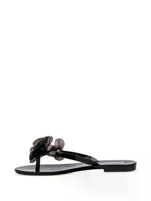 Melissa Harmonic Springtime Flip-flops - Black