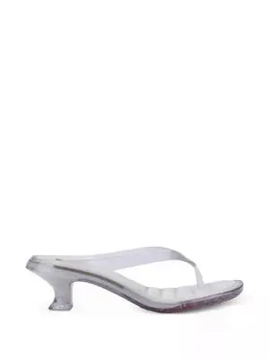 Melissa Thong Kitten-heel Sandals - Neutrals