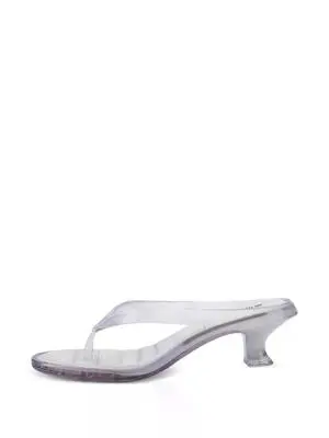 Melissa Thong Kitten-heel Sandals - Neutrals