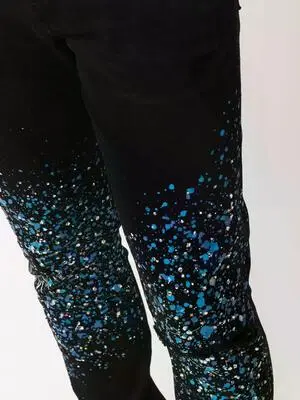 Amiri Crystal Painter Skinny Jeans