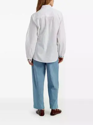 Chinti & Parker Flower Embroidered Shirt