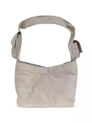 Y3 Newspaper Pocket Detail Tote Bag - Neutrals