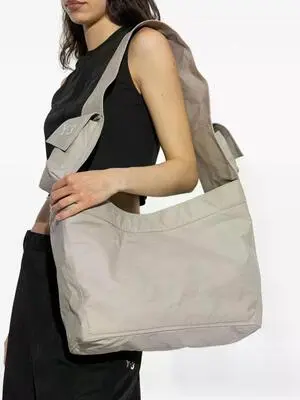 Y3 Newspaper Pocket Detail Tote Bag - Neutrals