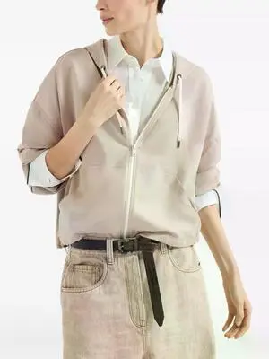 Brunello Cucinelli Couture Interlock Hooded Sweatshirt