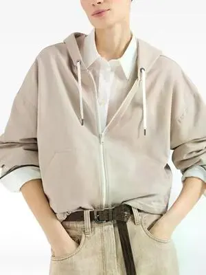 Brunello Cucinelli Couture Interlock Hooded Sweatshirt