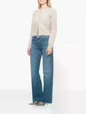 MOTHER Roller Fray Zip Jeans - Blue