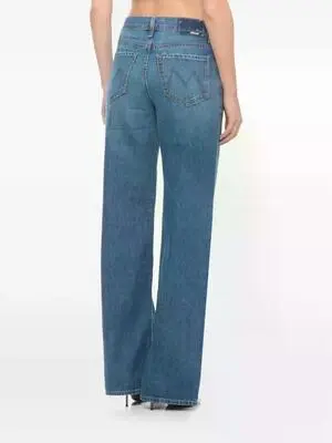 MOTHER Roller Fray Zip Jeans - Blue