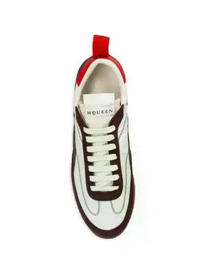 Alexander McQueen Panelled Lace-up Sneakers - Neutrals