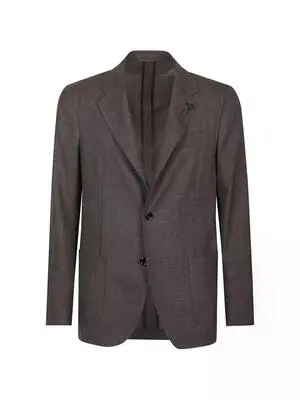 LARDINI Buttoned Blazer - Brown