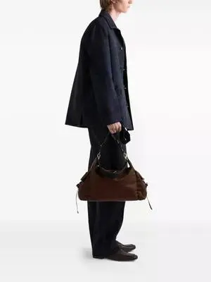 Prada Re-nylon And Leather Bag - Brown