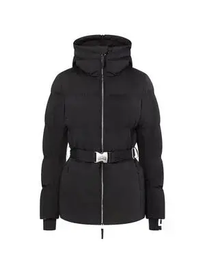 JETSET Belted Hooded Ski Jacket - Black