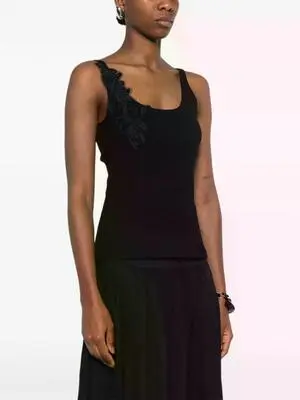 ERMANNO FIRENZE Floral Applique Top