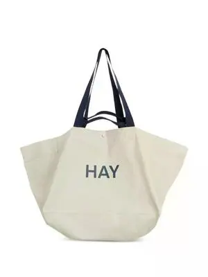HAY Snap-closure Tote Bag - Grey