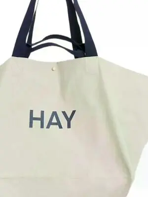 HAY Snap-closure Tote Bag - Grey