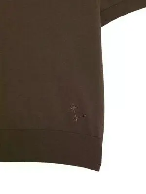 LANEUS Logo-embroidered Crew-neck T-shirt