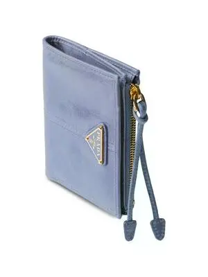 Prada Small Leather Wallet - Blue