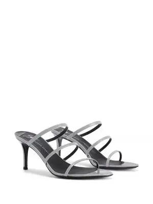 GIUSEPPE ZANOTTI Alimha 70mm Strappy Sandals - Silver