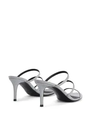 GIUSEPPE ZANOTTI Alimha 70mm Strappy Sandals - Silver