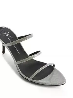 GIUSEPPE ZANOTTI Alimha 70mm Strappy Sandals - Silver
