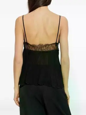 Blumarine Lace-trim Top - Black