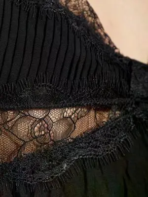 Blumarine Lace-trim Top - Black