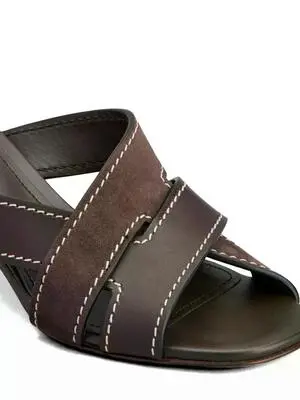 TOD'S Cross-strap Open-toe Sandals - Brown