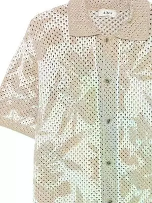 Altea Floral Open-knit Shirt