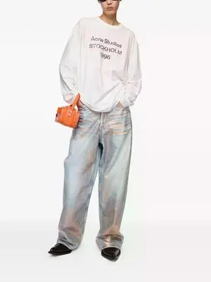 Acne Studios Wide-leg Glitter Jeans