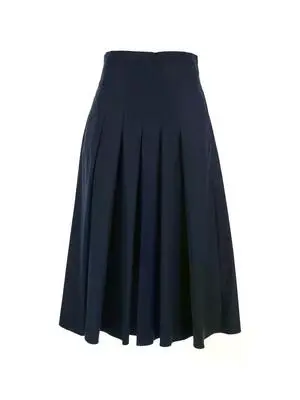 Max Mara Pleated A-line Skirt