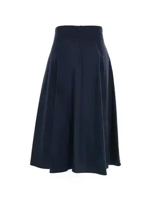 Max Mara Pleated A-line Skirt