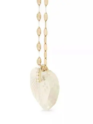 Pascale Monvoisin Gabin N°3 Diamond Heart-pendant Necklace - Gold