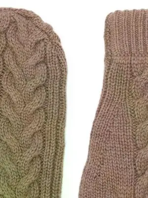 Max Mara Cable Knit Gloves