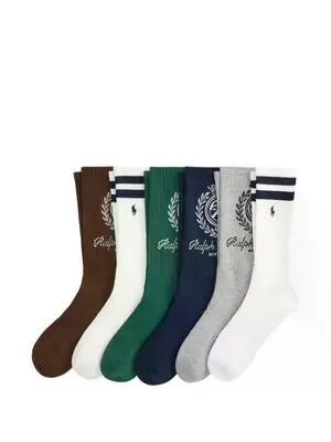 Polo Ralph Lauren Socks Pack Of Six - White