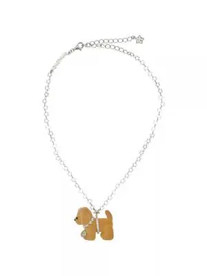 YVMIN Puppy Charm Necklace - Silver