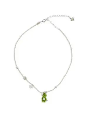 YVMIN Flower Pendant Necklace - Silver