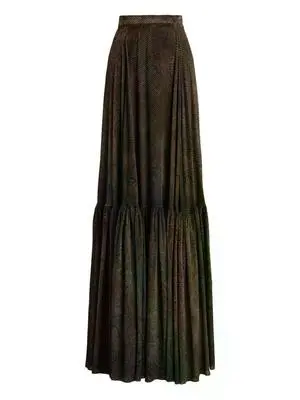 Ralph Lauren Carlita Maxi Skirt - Brown