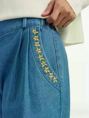 Chinti & Parker Embroidered Trousers