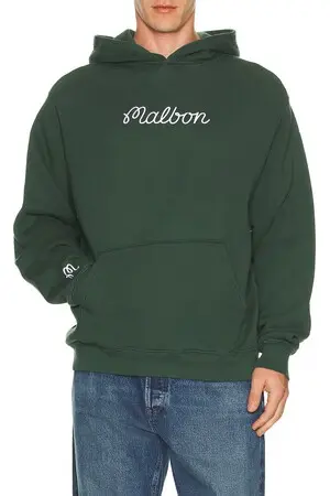 MALBON Fesque Hoodie In Green - Forest