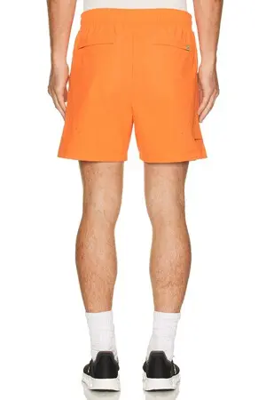 MALBON Performance Poly Tech Short In Orange