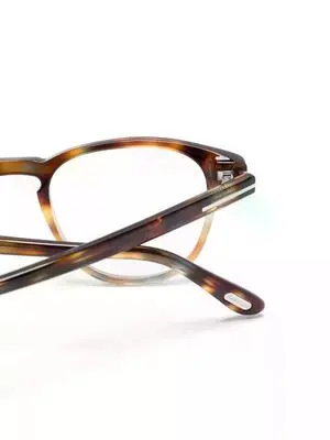 TOM FORD Round-frame Tortoiseshell-effect Glasses