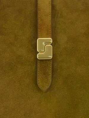 Soeur Buckle Strap Shoulder Bag - Green