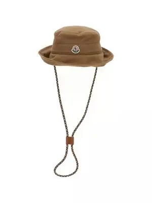 Moncler Logo-patch Bucket Hat - Brown