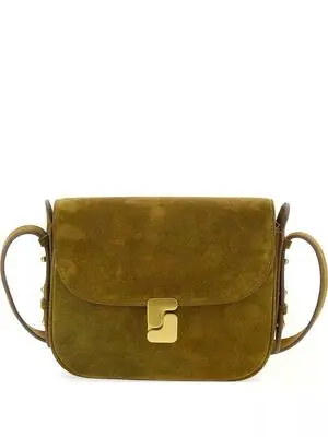 Soeur Stud Embellished Shoulder Bag - Green