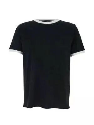 A.p.c. Contrast-trim T-shirt - Black