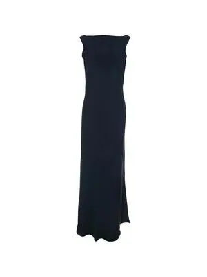 Antonelli Firenze Draped-neck Maxi Dress