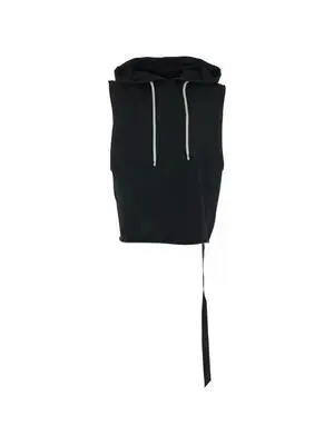 Rick Owens Hooded Sleeveless Top - Black