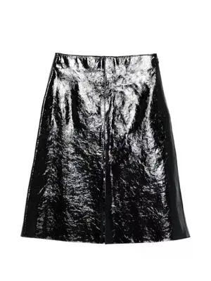 JOSEPH Glazed Leather Skirt