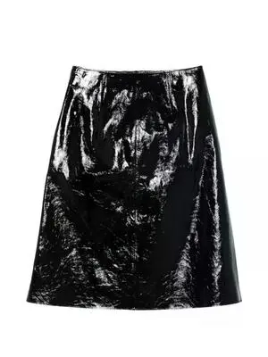JOSEPH Glazed Leather Skirt
