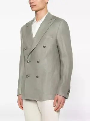 Corneliani Academy Light Double-breasted Patch-pocket Jacket